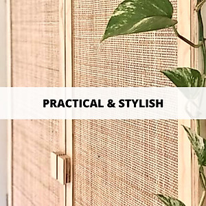 24" Width x 5 Feet Cane Webbing Sheet – Natural 24" Width Rattan Cane Webbing Roll for Caning Projects 24х60 Inch Rattan Webbing Roll Woven Open Mesh Cane for Furniture Ceiling Bed Door Chair Cabinet