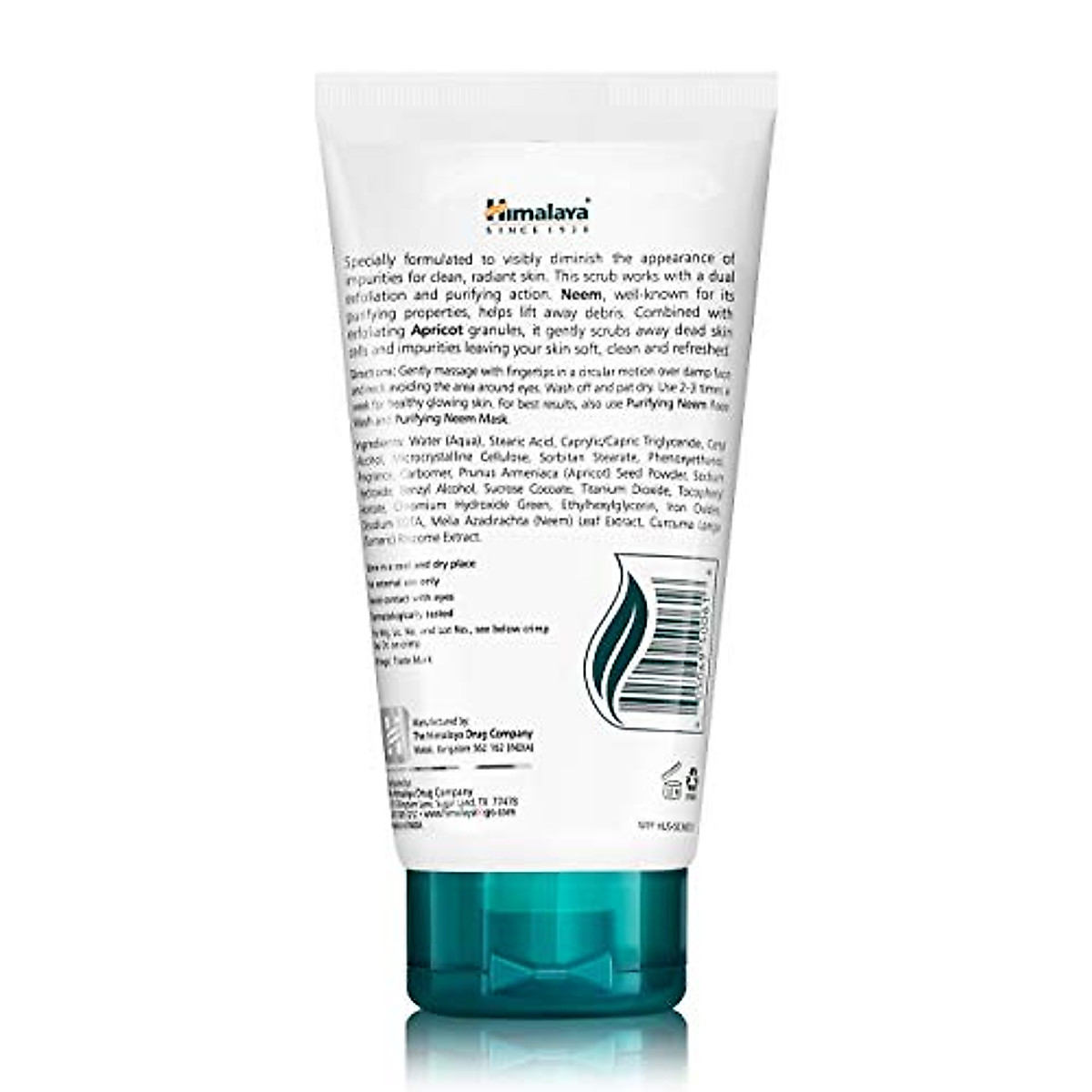 Himalaya Purifying Neem Scrub for a Deep Clean, Exfoliate and Purifies for Clean and Radiant Skin, 5.07 oz