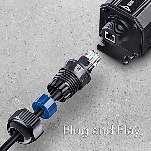 Cudy POE15 Gigabit Outdoor Waterproof IP67 PoE + Extender, 10/100/1000Mbps, PoE Repeater, PoE Amplifier, BOE PoE, Wall Mount, IEEE 802.3at/802.3af, Wall Mount