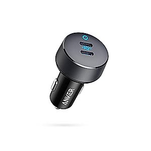 Anker USB C Car Charger, 40W 2-Port PowerIQ 3.0 Type C Car Adapter, PowerDrive III Duo with Power Delivery for iPhone 14 13 12 11 X XS Pro Max mini, Galaxy S22/S20/S10, Pixel, iPad/iPad mini, and More