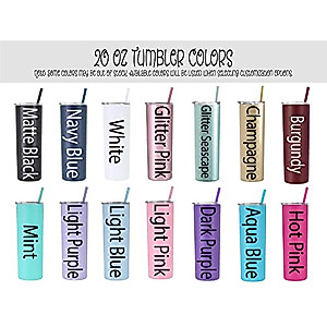 AVITO 20 oz Personalized Graduation Tumbler, Laser Engraved Graduation Gift, Class of 2024, 2023, Senior 2024, 2023, Graduation Keepsake, Grad Gift for Him