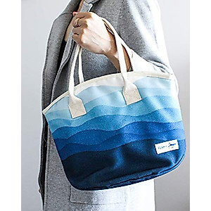 Waves of Change Insulated Recycled Plastic, Medium Lunch Bag-8 Can Capacity