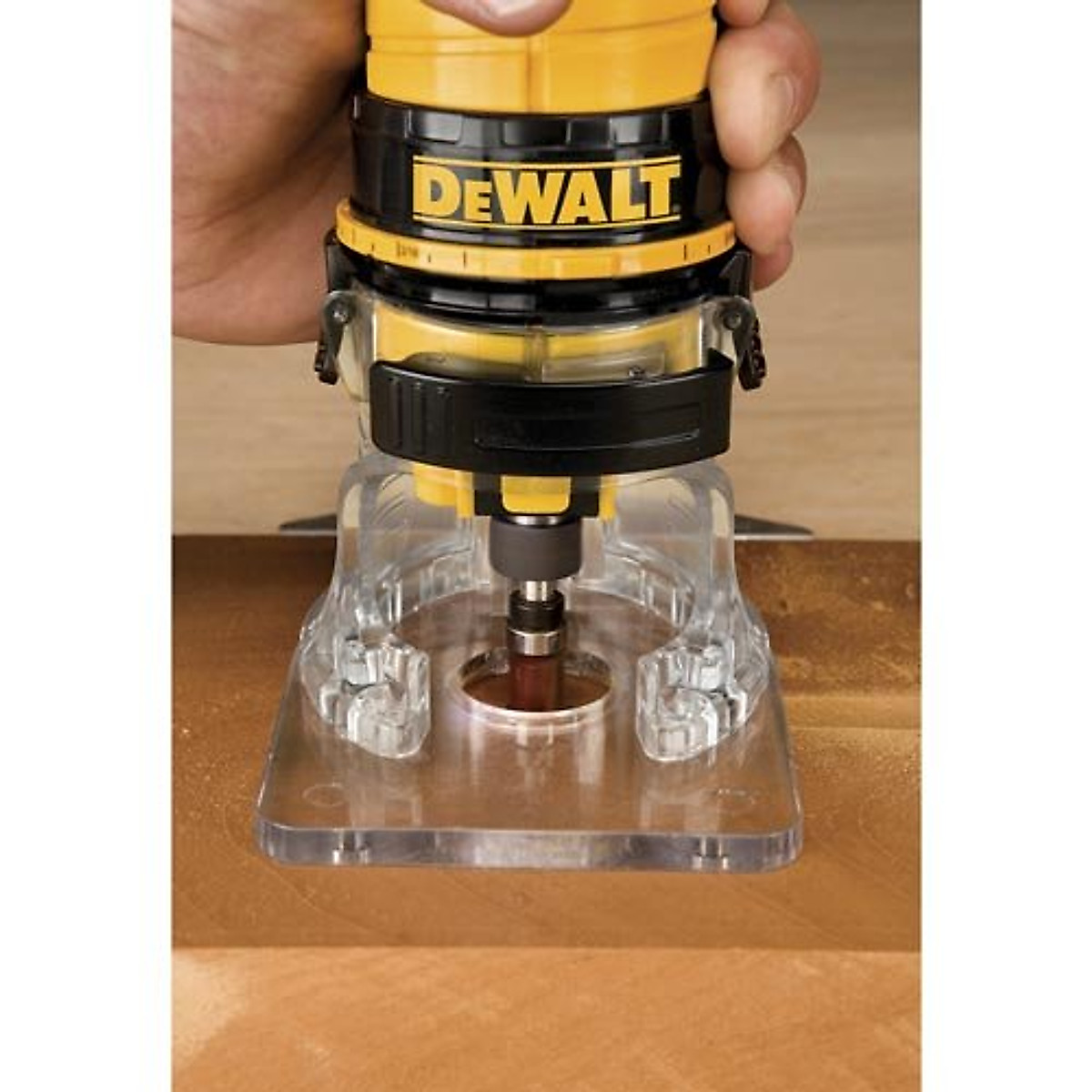 DEWALT DWE6000 4.5-Amp Single Speed 1/4-Inch Laminate Trimmer, Router