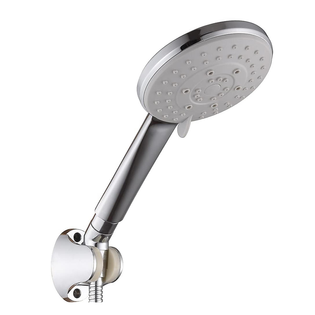 Carvedexquisitely Modern Copper Showerhead Elbow Adapter, 135 Degree Chrome, G1/2" Female and Male