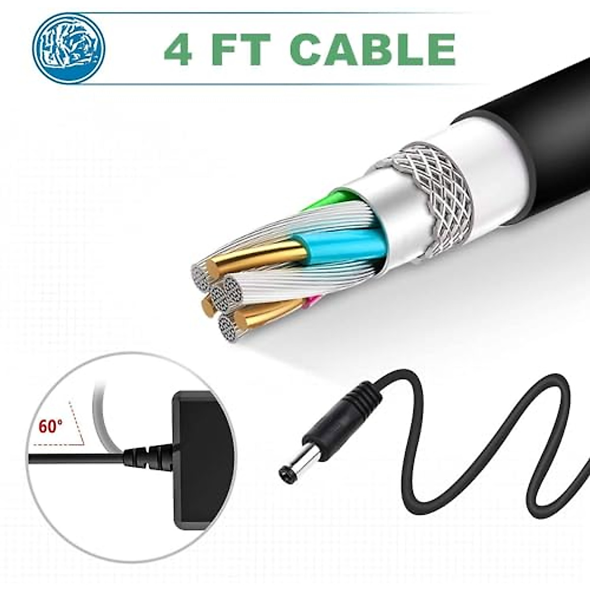 4V AC Charger for Ryobi Cordless Screwdriver Models HP44L HP34L Circle tip Input