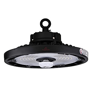 RuggedGrade 150 Watt Titan 5 Motion Sensor LED High Bay UFO Light - 22,000 Lumen - 5000K - DLC Verified High Bay LED