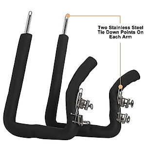 Homend Stainless Steel Storage Rack Kayak Boat Rail Mounted fit SUP Surfboards,Longboards and Stand up Paddle Boards.