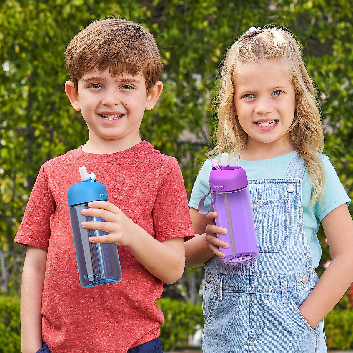Bentgo® Kids Lunch Box Water Bottle - New & Improved 2023 (Purple)