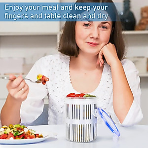 Natheeph Pickle Jar Pickle Container with Strainer Plastic Pickle Storage Container for Jalapeno Olives Airtight Food Storage