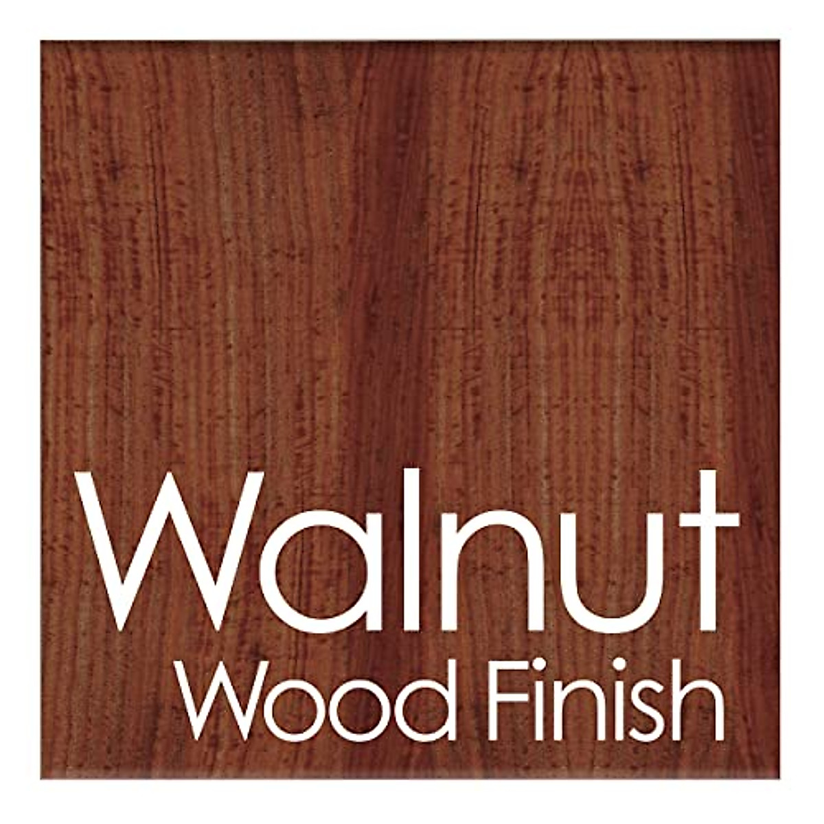 Lavish Home 5-Tier Ladder Bookshelf- Leaning Decorative Shelves for Display, Walnut