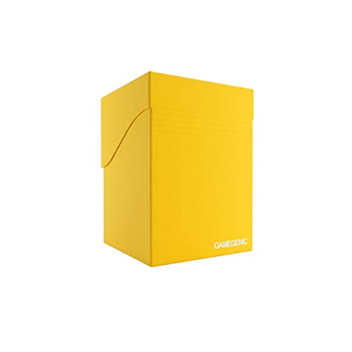 Gamegenic Deck Holder 100+ Casual Deck Box | Double-Sleeved Card Storage with Flex Card Divider | Premium Card Game Protector | Cobra Neck Technology | Holds up to 100 Cards | Yellow Color | Made