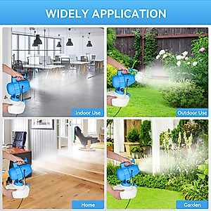 CEED4U 5L (1.3 Gallon) Electric ULV Fogger Machine with 3 Nozzles, Portable Professional Sprayer Cold Fogger Adjustable Flow Rate Fogger for Home Garden School Yard Church Outdoor Indoor