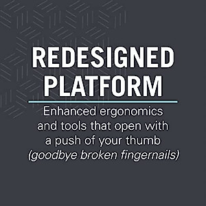 LEATHERMAN, Free K2 EDC Pocket Multitool with Knife, Magnetic Locking, Aluminum Handles and Pocket Clip, Made in The USA, Navy