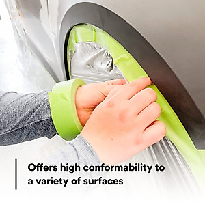 3M Scotch Performance Masking Tape 233+ 26340, Moisture Resistant, Flexible, Green Color, 48 mm x 55 m​​, 12/Case