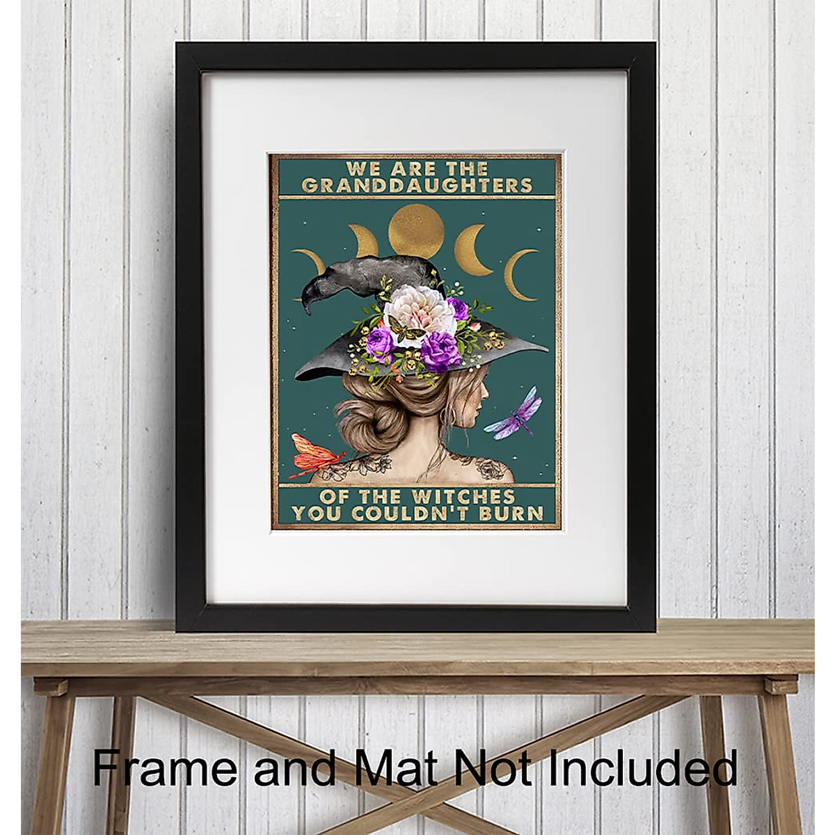 Witch Decor - We Are The Granddaughters of the Witches- Hippie Room Decor- Bohemian Boho Wall Decor- Goth Gothic Wall Decor- Pagan Gifts - Witchcraft Wiccan Wicca Wall Art Women - Hippy Witchy Poster