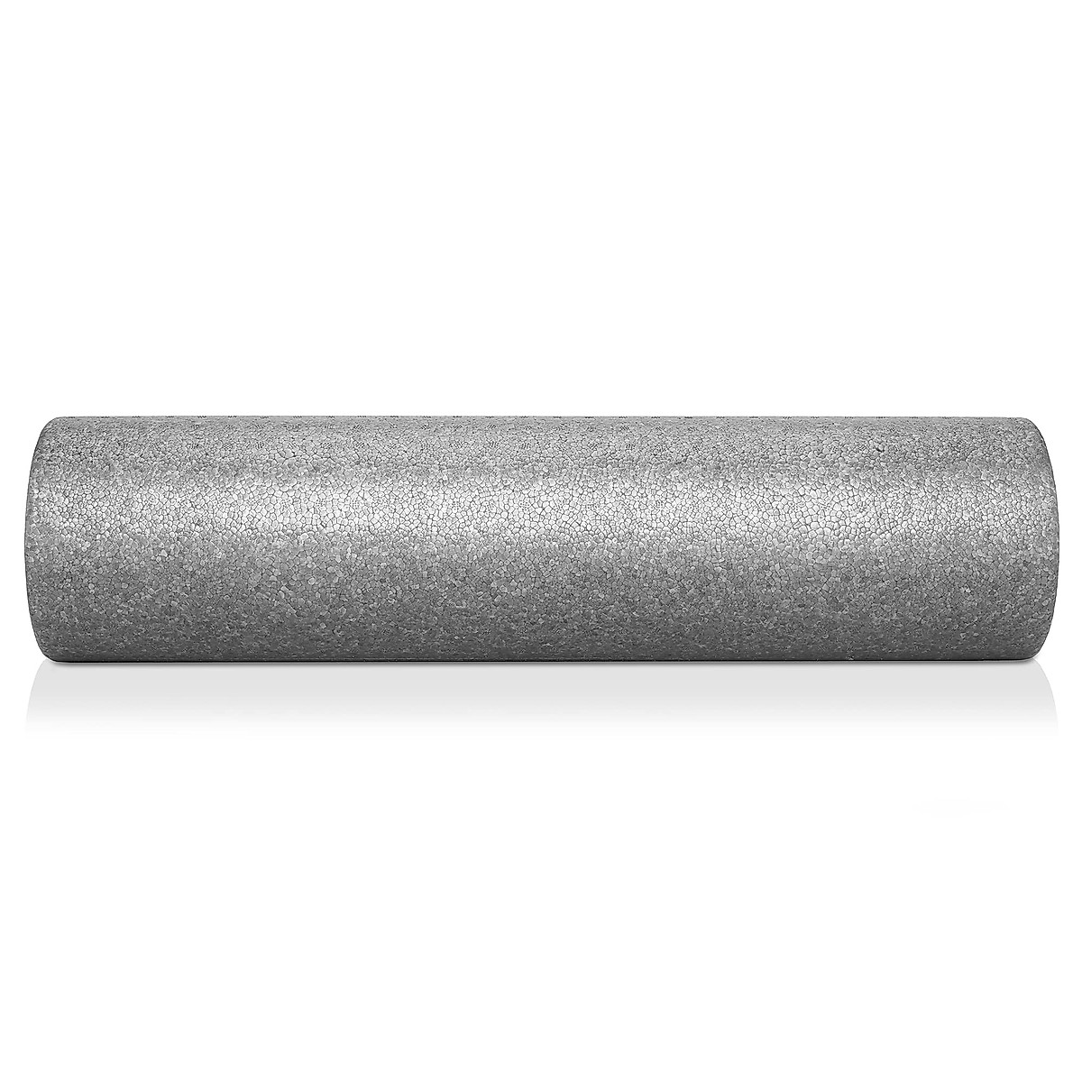 Philosophy Gym 24" High-Density Foam Roller for Exercise, Massage, Muscle Recovery - Round, Gray