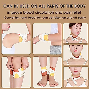 KKSS 12PCS Heating Pad,Pain Relief Patches for Neck, Knee, and Upper or Lower Back Pain, Air-Activated Heat Pads for Menstrual Cramps, Stiffness, Sprains, and More, Stick to Skin
