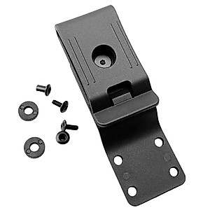 JzcsdkSIL K Sheath Waist Clip Accessories K Sheath Clip KYDEX Scabbard Carrying Clip K Sheath Waist Clip With Screws For Tool Sheath Assembly, Black