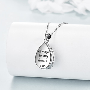 ONEFINITY Tree of Life Urn Necklace for Ashes Sterling Silver Moonstone Cremation Necklace for Ashes Keepsake Memory Jewelry for Women