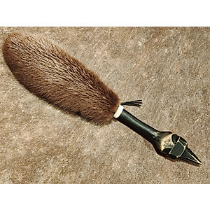 Beater Shamanic Black for tambourine Siberian Shamanic Drum Frame drum Mallet Handcrafted