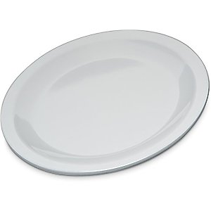Carlisle FoodService Products KL20402 Kingline Melamine Pie Plate, 6-7/16" Diameter x 0.64" Height, White (Case of 48)