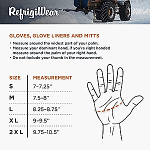 RefrigiWear Thinsulate Insulated Ragg Wool Convertible Mitten Fingerless Gloves with Suede Palm (Brown, X-Large)