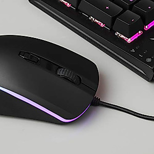 HyperX Pulsefire Surge - RGB Wired Optical Gaming Mouse, Pixart 3389 Sensor up to 16000 DPI, Ergonomic, 6 Programmable Buttons, Compatible with Windows 10/8.1/8/7 - Black