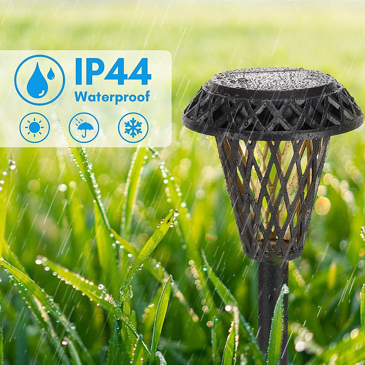 Orelpo Solar Pathway Lights Outdoor 8 Pack, LED Solar Garden Lights, Outdoor Solar Landscape Lights Waterproof Warm Light Path Lamps for Pathway, Walkway, Patio, Yard & Lawn