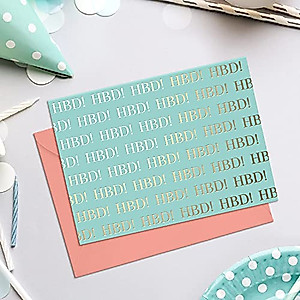 Set of 24 Gold Foil Bulk Birthday Cards Assortment – Bulk Happy Birthday Card with Envelopes Box Set – Assorted Blank Birthday Cards for Women, Men, and Kids in a Boxed Card Pack