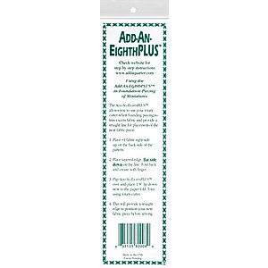 CM Designs CMD80008 Ruler 8" Add-an-Eighth Plus , Green