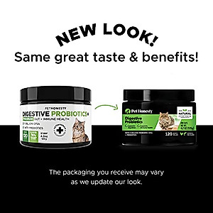Pet Honesty Digestive Probiotics Max Strength for Cats Supplement - Bowel Support, Probiotic for Cats, Helps Relieve Cat Diarrhea & Constipation, Supports Digestion, Allergy, Immunity & Overall Health