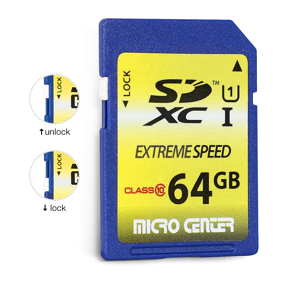 INLAND 64GB Class 10 SDXC Flash Memory Card Standard Full Size SD Chip USH-I U1 Trail Camera by Micro Center