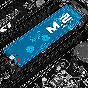M.2 SSD Mounting Screws Kit for Asus/msi Motherboards， with Nvme m2 Cooling pad