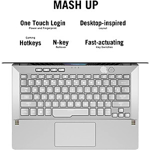 Asus ROG Zephyrus G14 Ultra Slim Gaming Laptop, 14" 120Hz QHD Display(2560x1440),AMD Ryzen 9 5900HS,NVIDIA GeForce RTX 3060,40GB RAM | 1TB PCIe SSD, Fingerprint Reader, Windows 10-Accessories