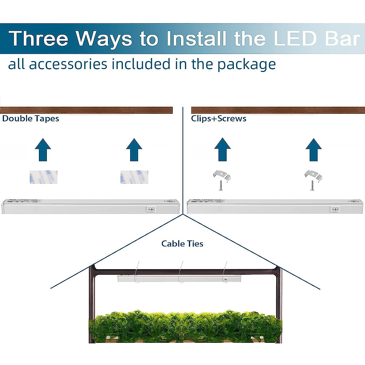Barrina T5 Grow Lights, Full Spectrum, 2ft 80W (8 x 10W, 500W Equivalent), LED Grow Light Strip for Greenhouse, Plant Grow Shelf, Plug and Play Easy Installation, Yellow, 8-Pack