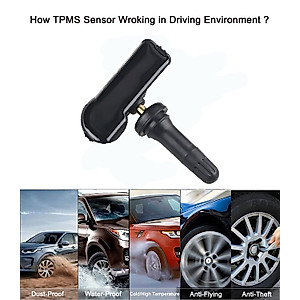 Aulligey 56029479AB Tire Pressure Sensor 315MHz Tire Pressure Monitoring Sensor TPMS (4 PCS) for Chrysler Dodge Jeep Ram Replaces OE# 56029465AB 56029479AA 56053030AB