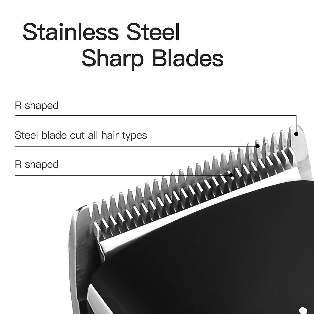 CkeyiN Hair Clippers for Men, Electric Hair Trimmer Corded Clipper Home Haircut & Grooming Kit with 10 Guide Combs 1 Scissor 1 Comb for Men Kids Barber