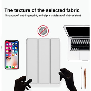 Case Compatible with Samsung Galaxy Tab A8 10.5（X200/X205 Case with Pencil Holder Smart Cover Protective Case Cover Shockproof Cover with Clear TPU Back Shell Tablet Case Cover (Color : Lavender Pur