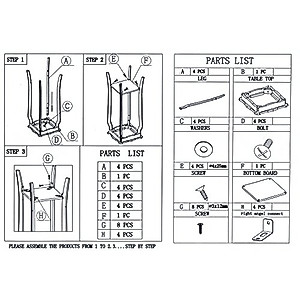 Frenchi Home Furnishing 2 Tier Plant Stand, Mahogany