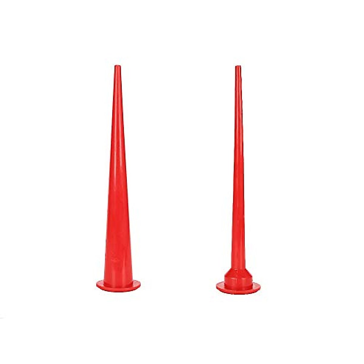 Caulking Nozzle for Sausage Caulking Gun, Reusable Caulk Nozzle Applicator, Durable Epoxy Piston Caulk Cap, Replacement Extension Tool Supplies Applied in The Construction (Red-2Pack)