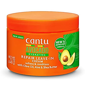 Cantu Avocado Hydrating Repair Leave-In Conditioning Cream, 12 Ounce