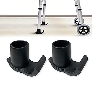 Walker Glide Skis - Universal Replacement Feet Rubber Tips Cap for Folding Walker, 1-1/8 Inch, 2 Counts