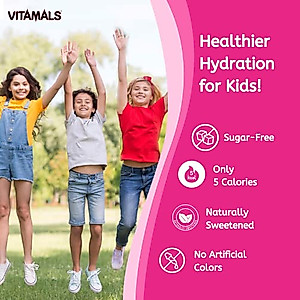 Vitamals Vitamin Enhanced Flavored Water. Crabby Cotton Candy. Sugar Free, Low Calorie & No Artificial Flavors. 12 fl oz (Pack of 6)