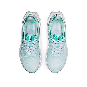 ASICS Women's NOVABLAST 2 LE Running Shoes, 8, White/Pure Silver