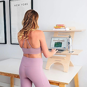 Jumbo DeskStand Standing Desk Height Adjustable Sit-Stand Desk Converter, Ergonomic Furniture