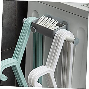 Veemoon Hanger Storage Rack Foldable Garment Rack Multipurpose Hanger Clothes Organizer Rack Hanger Holder Rack Retail Display Rack Hanger Stacker Clothes Hanger Storage Rack Pp Shelf 1pc