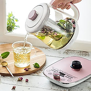 Aroma Professional AWK-701 16-in-1 Nutri-Water, Green, Fruit, Flower Tea, Coffee, Multi-Use Kettle, Delay Timer, 1.5L, Pink