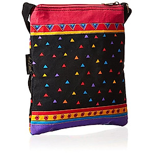 Laurel Burch Crossbody Purse Zipper Top 10"X10", Feline Friends