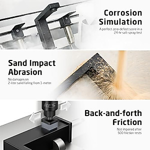 KES Black Bathroom Faucet 8 Inch Widespread Bathroom Faucet 3 Hole Vanity Faucet with Supply Hoses SUS 304 Stainless Steel Matte Black, L4350LF-BK [Fits All States, California Included]