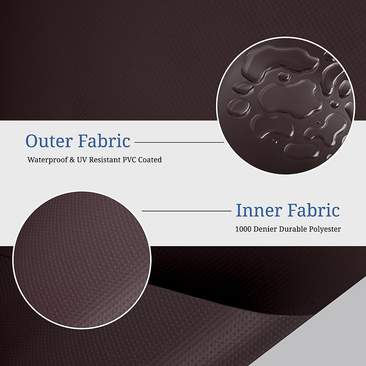 Covers & All Square Table Top Cover, 12 Oz Waterproof UV & Weather Resistant Patio Table Cover, Outdoor Table Cover for Patio Outdoor Furniture & Coffee Table (24” L x 24” W x 6” H, Coffee)